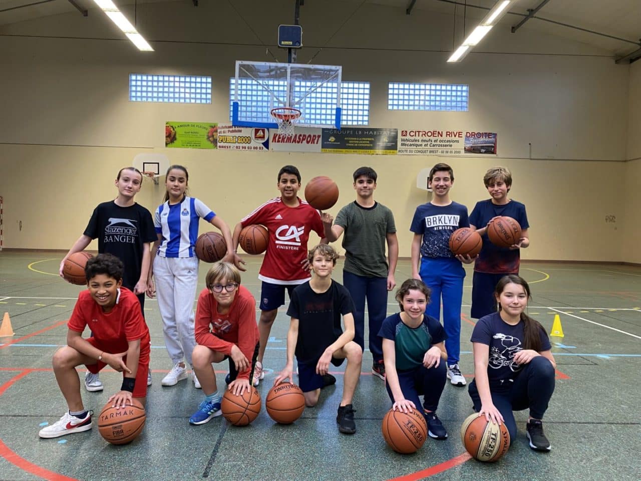 La section basket en grande forme